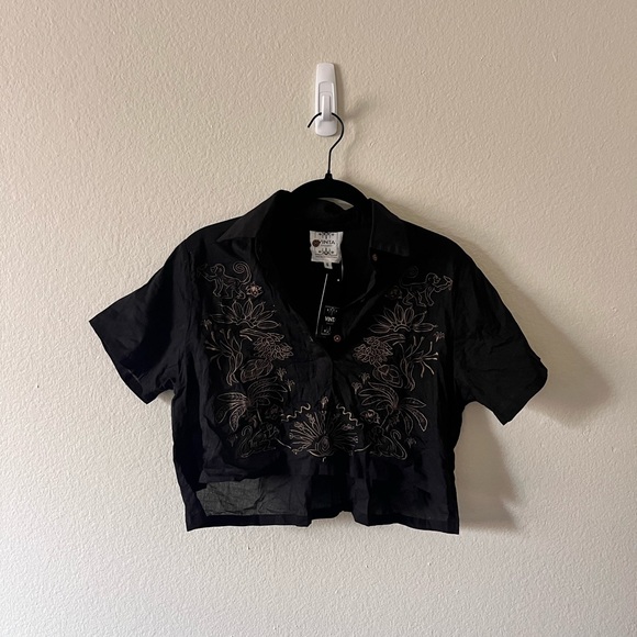 vinta gallery | Tops | Nwt Filipino Deco Crop Barong | Poshmark